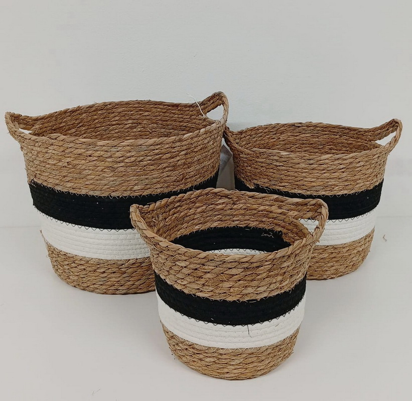 SET CANASTOS ORG. X 3 UNID. YUTE - Plasticuer